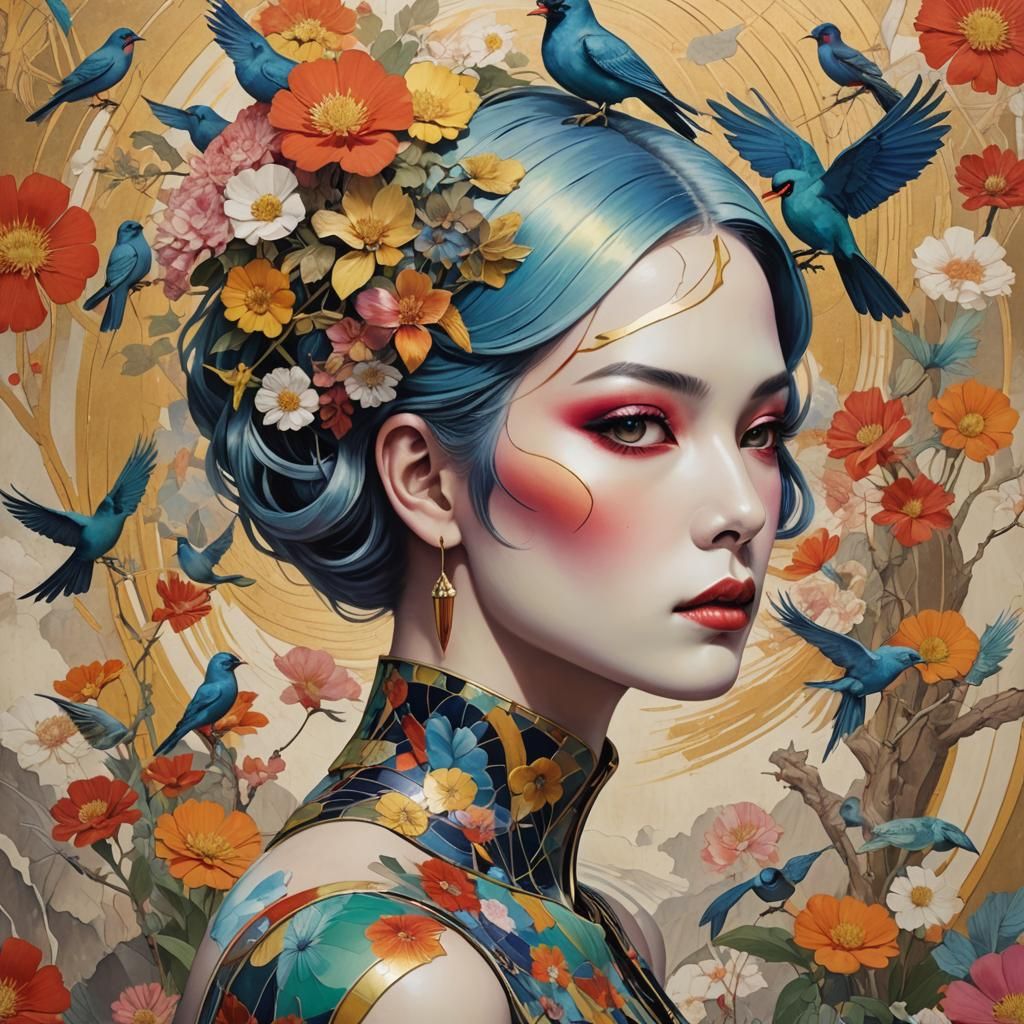 Front view. Full height from bare heels to head. Close-up of the ...