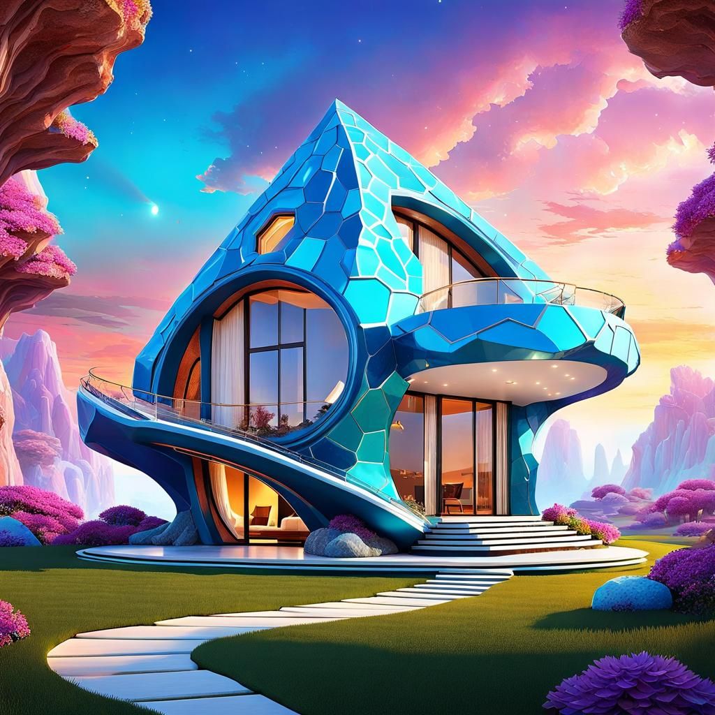 Abstract Aesthetic Home - AI Generated Artwork - NightCafe Creator