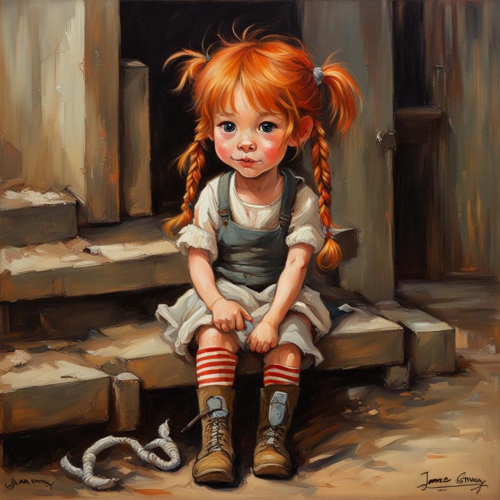 Pippi Longstockings - AI Generated Artwork - NightCafe Creator