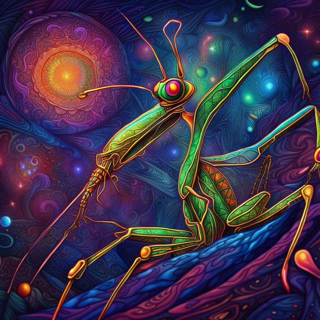dmt mantis et - AI Generated Artwork - NightCafe Creator