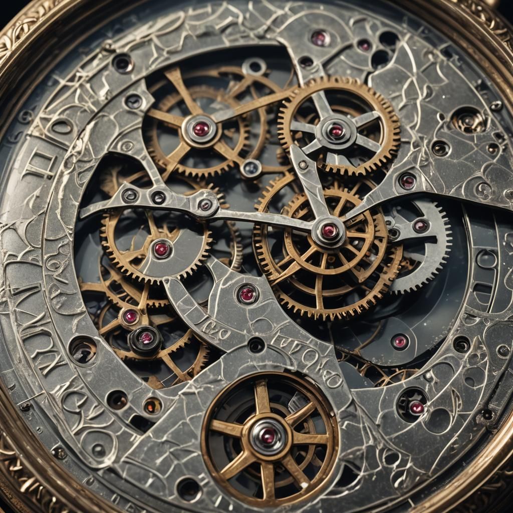 Pocket Watch Reverse - AI Generated Artwork - NightCafe Creator