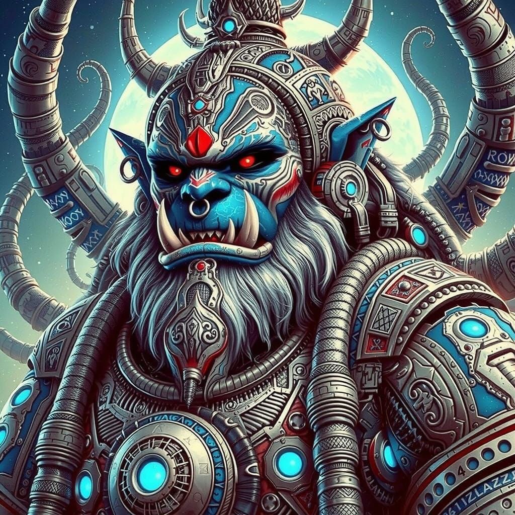 Sci-Fi Orcs An image of Orcs as the fusion of fantasy and technology ...