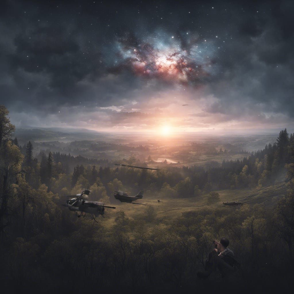 Wallpaper of DayZ with a galaxy view in the sky - AI Generated Artwork ...