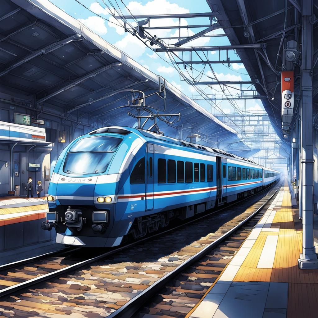 train on station 2 - AI Generated Artwork - NightCafe Creator