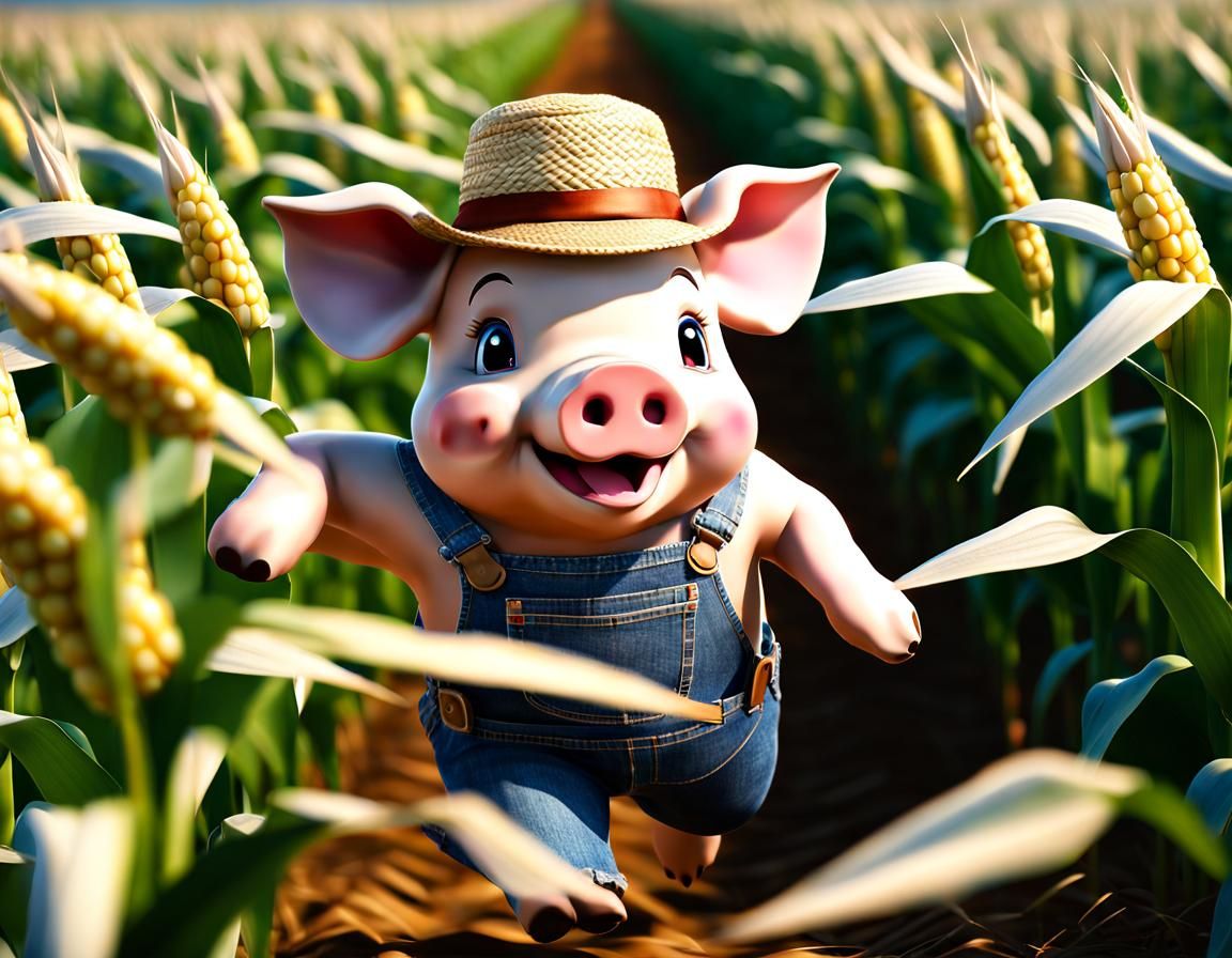 Pig Farmer - AI Generated Artwork - NightCafe Creator