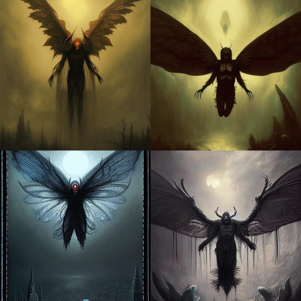 Mothman - AI Generated Artwork - NightCafe Creator