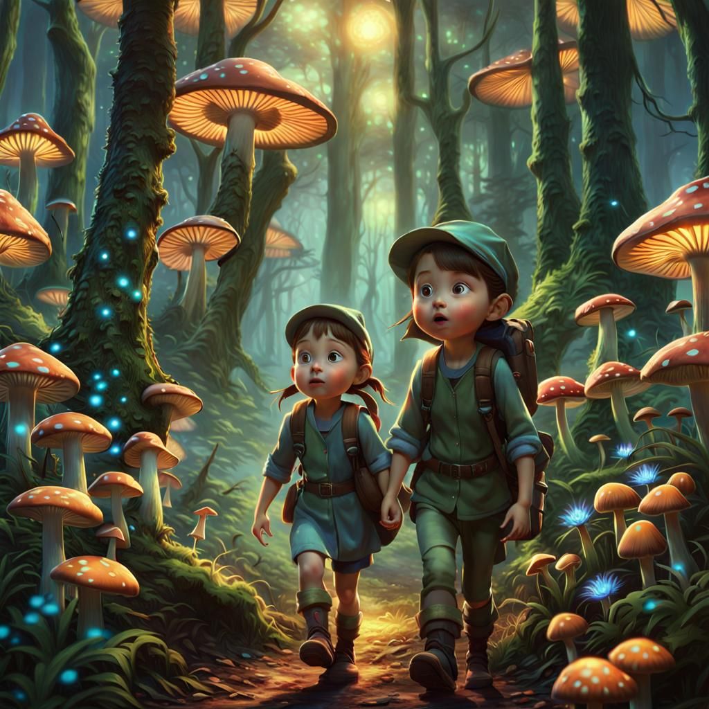 Sibling Adventure - AI Generated Artwork - NightCafe Creator