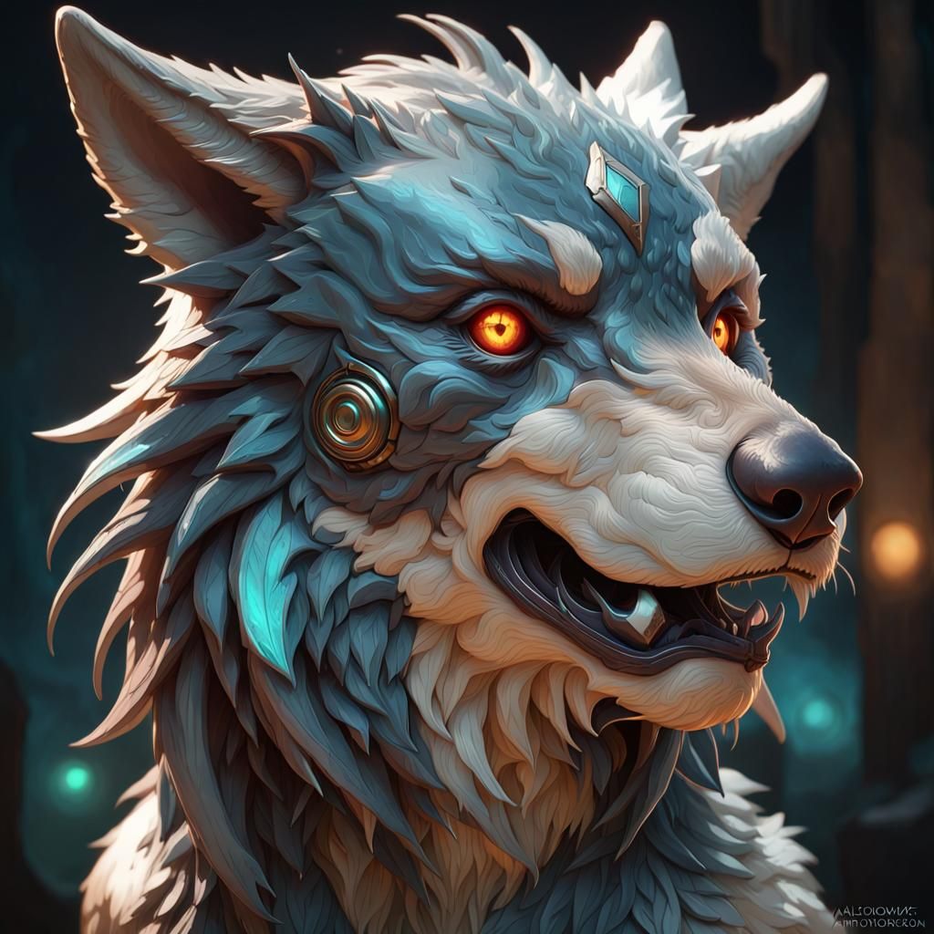 alien wolf - AI Generated Artwork - NightCafe Creator