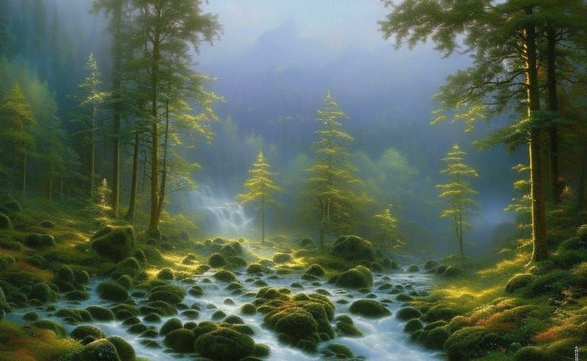 The setting is an idealic 11th and 12th century forest in a land of ...