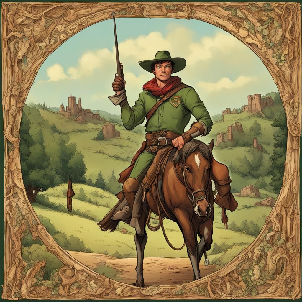 robin hood as cowboy - AI Generated Artwork - NightCafe Creator