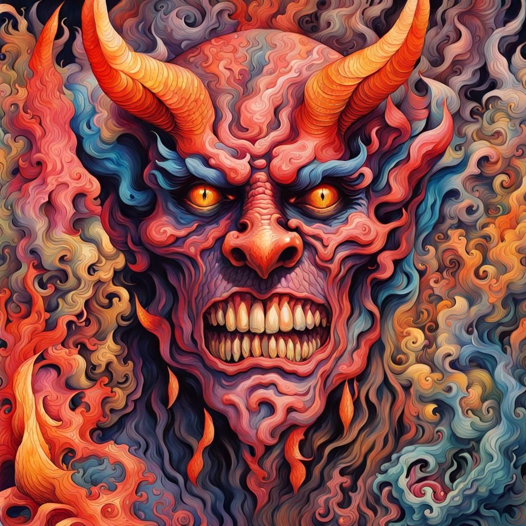 The demon adversary - AI Generated Artwork - NightCafe Creator