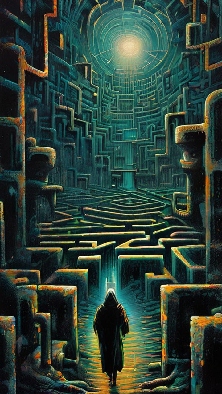 Eternal Labyrinth - AI Generated Artwork - NightCafe Creator