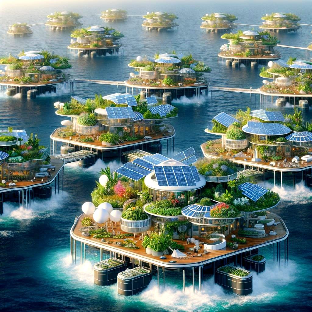 Solarpunk Floating Community - Solarpunk Floating Community