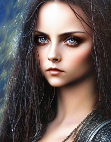 Christina Ricci (Luis Royo) - AI Generated Artwork - NightCafe Creator