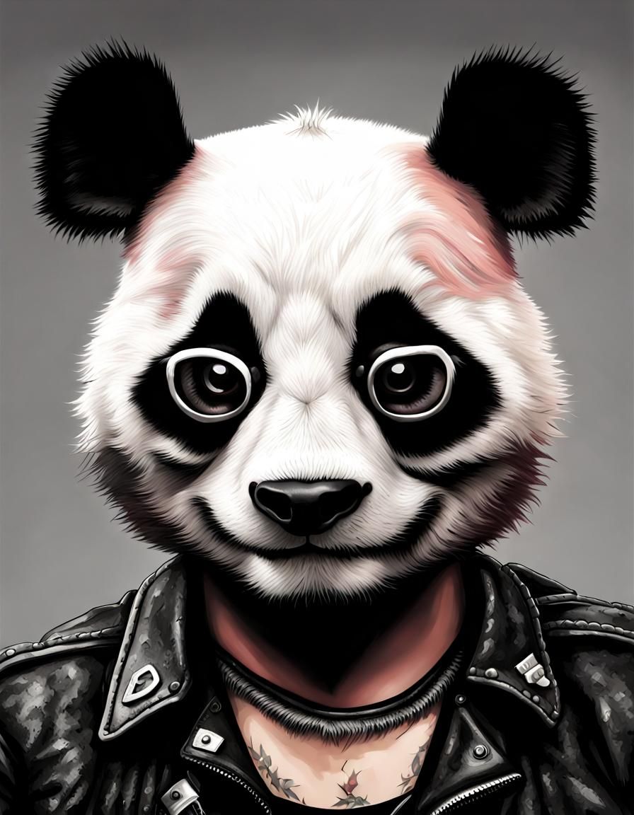 Panda portrait - AI Generated Artwork - NightCafe Creator