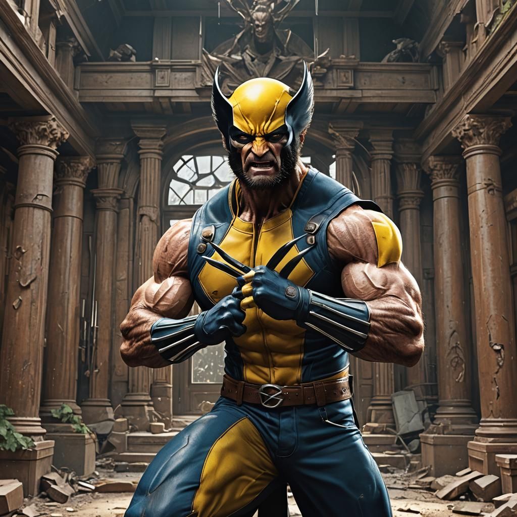 Hyper realistic photo of wolverine from Marvels X-men, with his claws ...