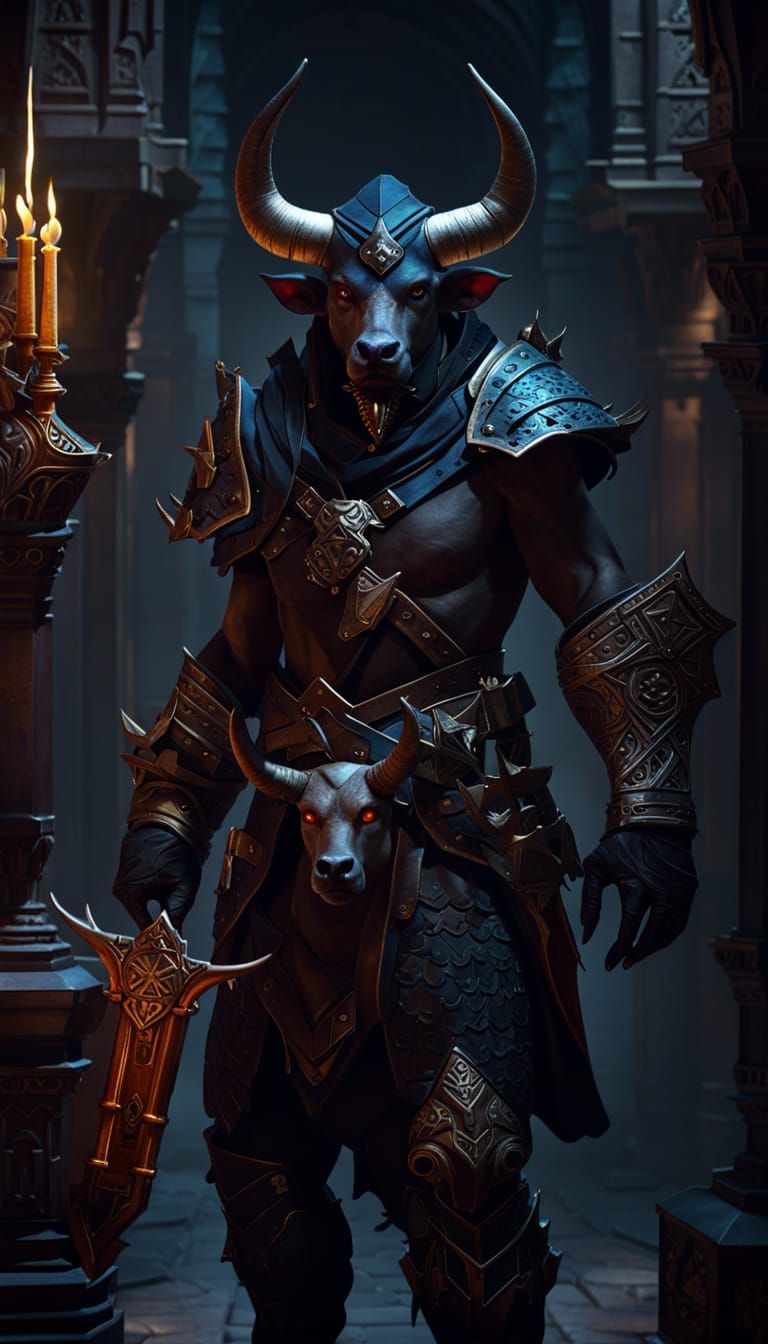 Minotaur Rogue #2 - AI Generated Artwork - NightCafe Creator