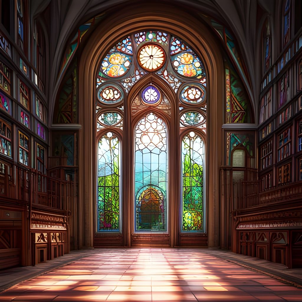 Magic Library - AI Generated Artwork - NightCafe Creator