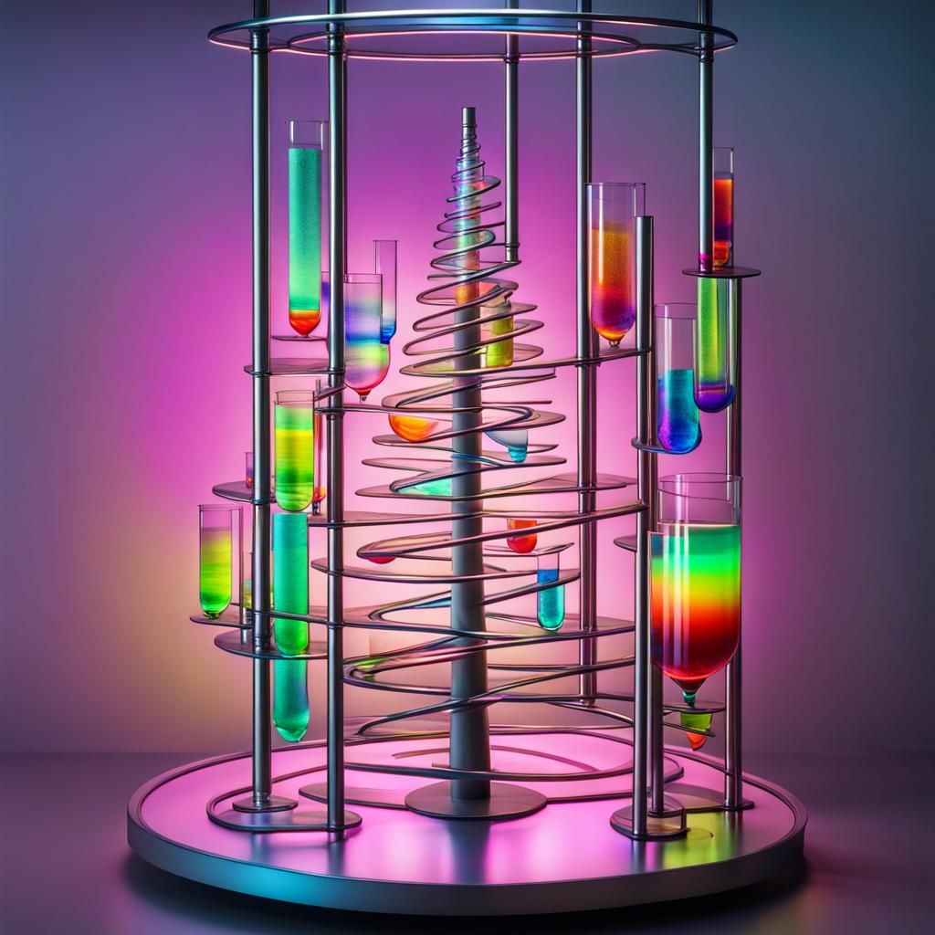 Christmas at the lab - AI Generated Artwork - NightCafe Creator