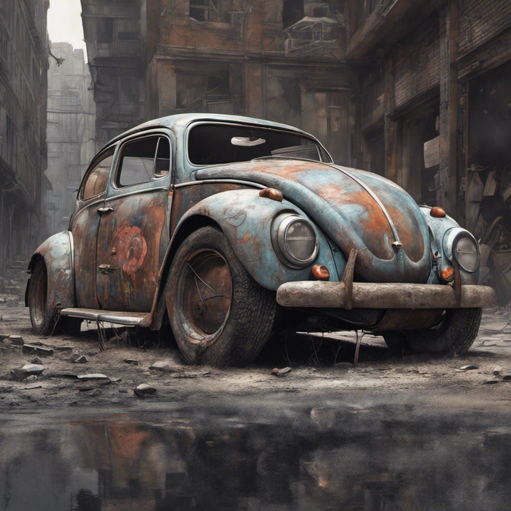 Rusty VW - AI Generated Artwork - NightCafe Creator