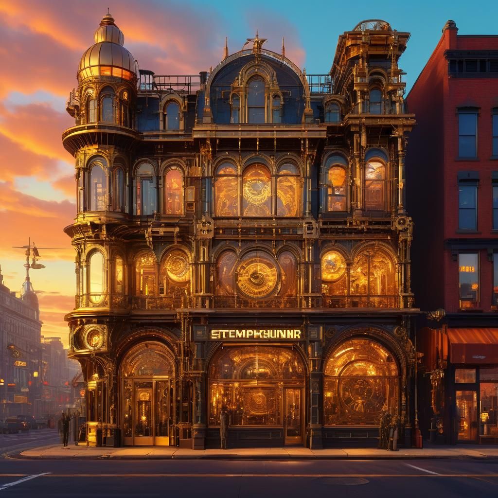 ornate cornet steampunk store - Steampunk Emporium in Victor...