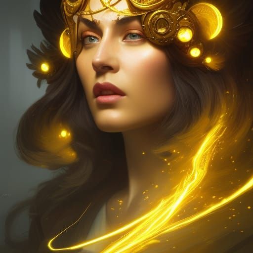 Female Mage Portrait - AI Generated Artwork - NightCafe Creator