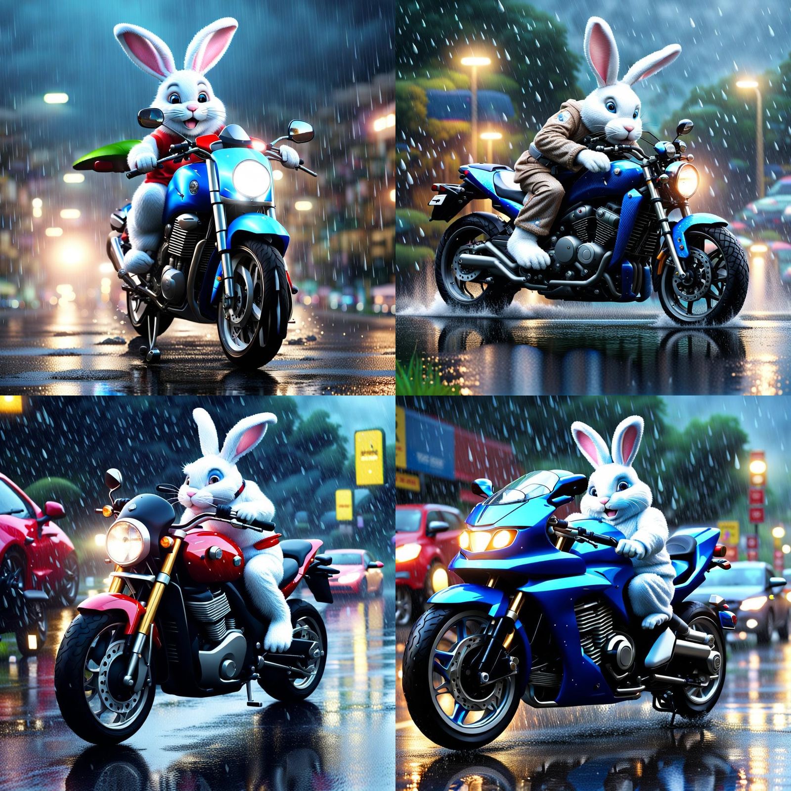 Bunny Rider. - AI Generated Artwork - NightCafe Creator