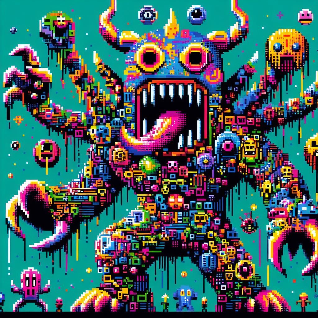 8-bit bosses - AI Generated Artwork - NightCafe Creator