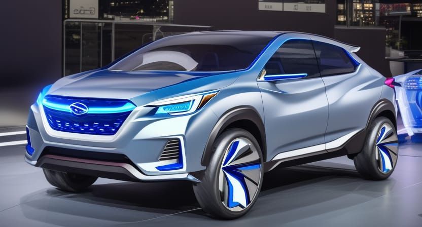 2077 Subaru Vision NCEV Concept Electric Subcompact Crossover SUV in ...