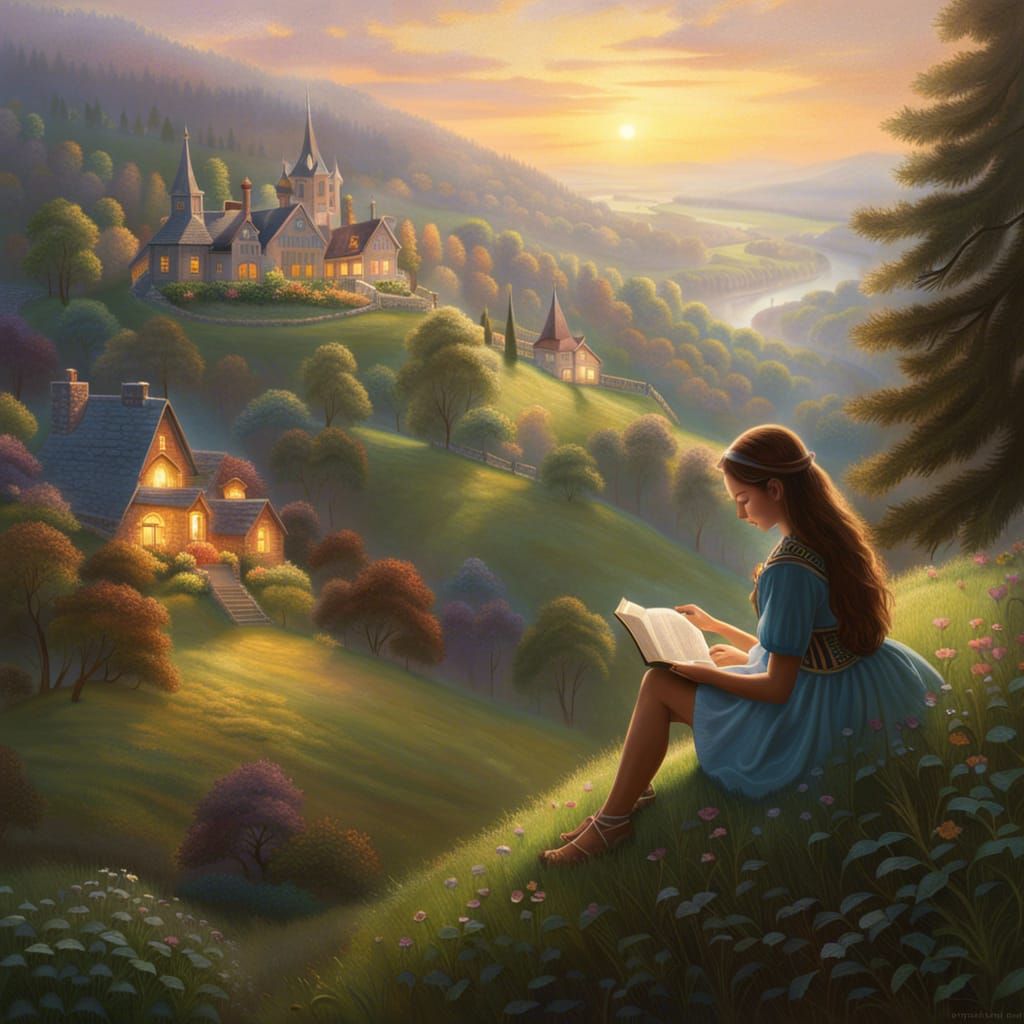 Reading - AI Generated Artwork - NightCafe Creator