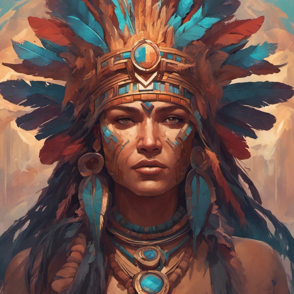 Mayan, Aztec, Mother, Healer - AI Generated Artwork - NightCafe Creator