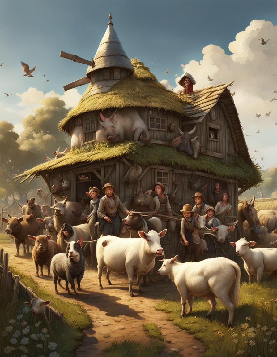 Down on the Farm - AI Generated Artwork - NightCafe Creator