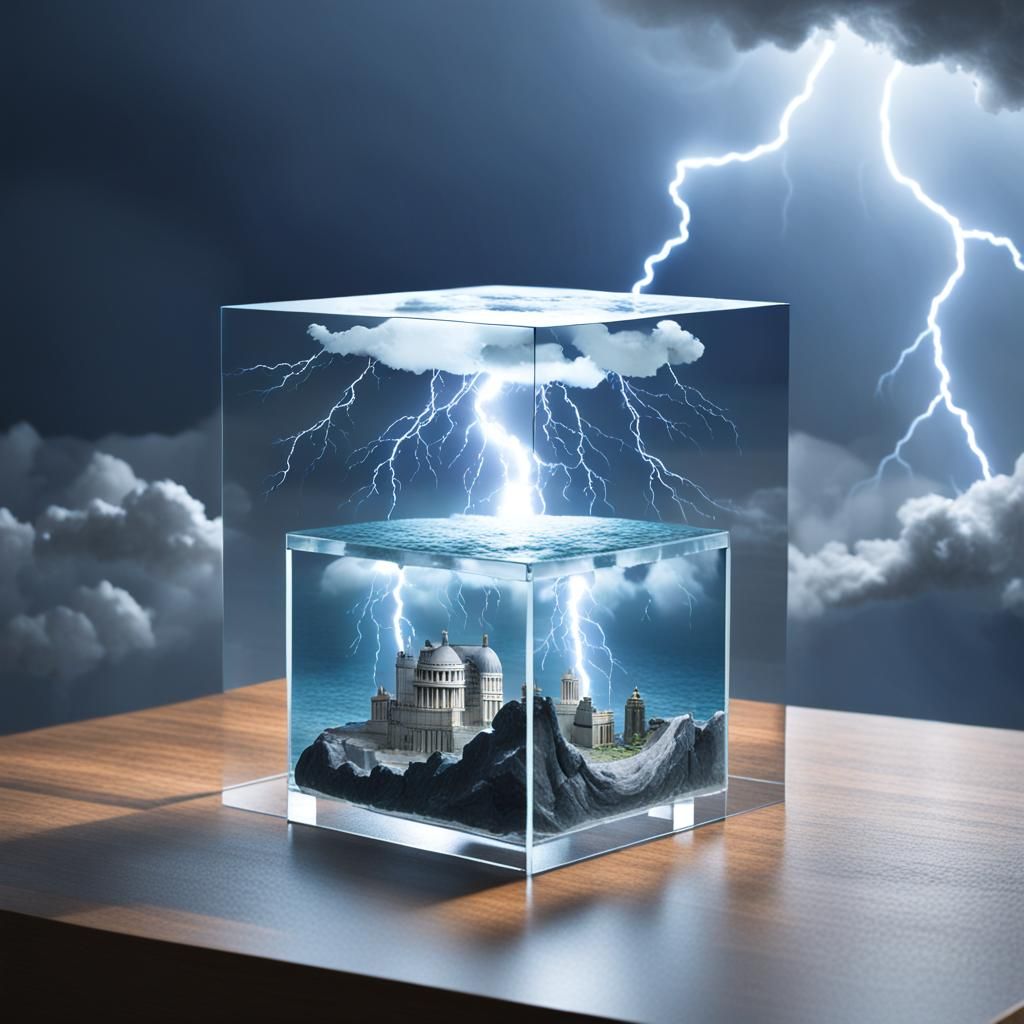 Cubic world - AI Generated Artwork - NightCafe Creator