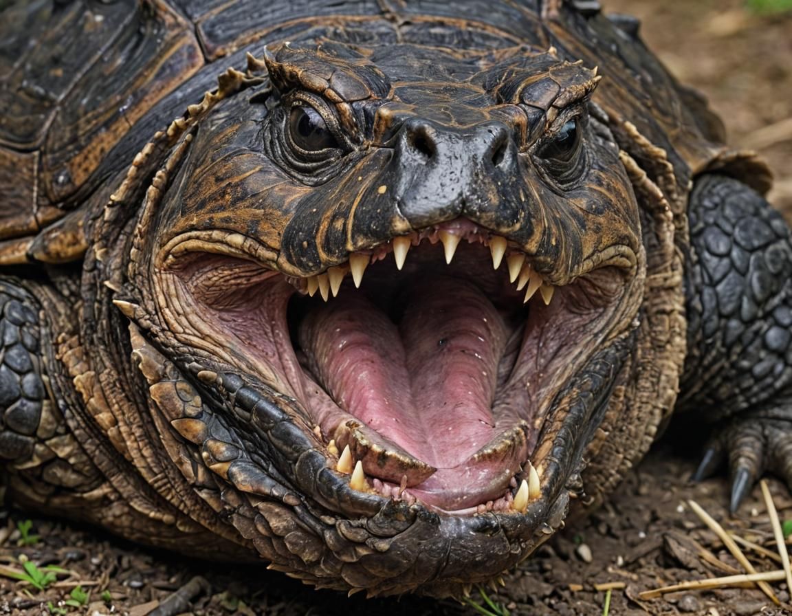 This image got the so-called eyelashes spikes perfect but turtles don't ...