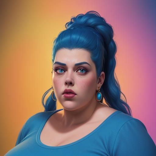 bbw marge simpsons Hyperrealistic - AI Generated Artwork - NightCafe ...