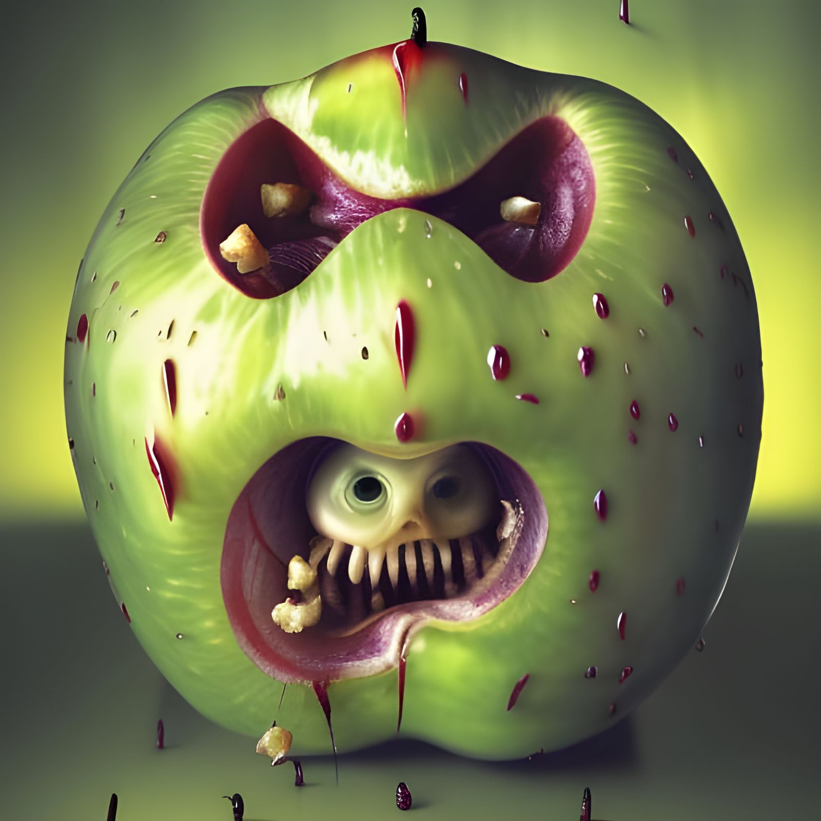 Parasitic Apple - AI Generated Artwork - NightCafe Creator