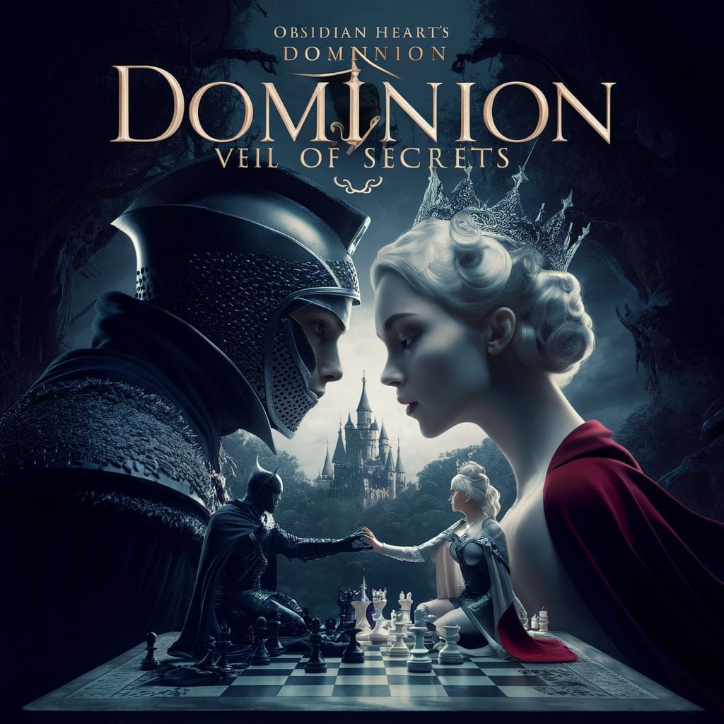 dark romance movie poster. "Obsidian Heart's Dominion - veil of secrets ...