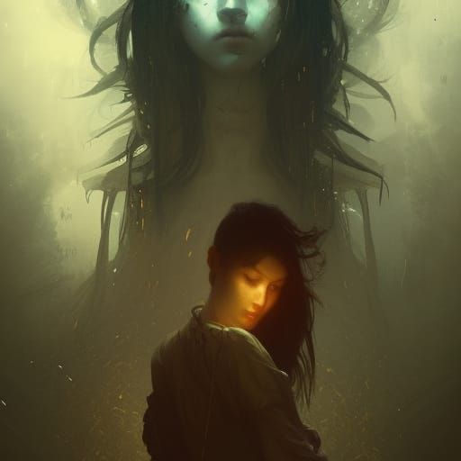 Human sadness - AI Generated Artwork - NightCafe Creator
