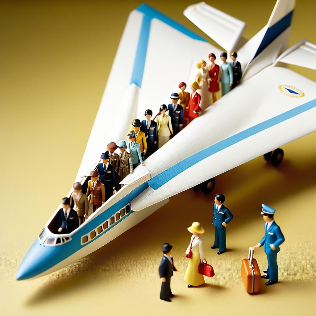 Concorde Miniature (Paper) - AI Generated Artwork - NightCafe Creator