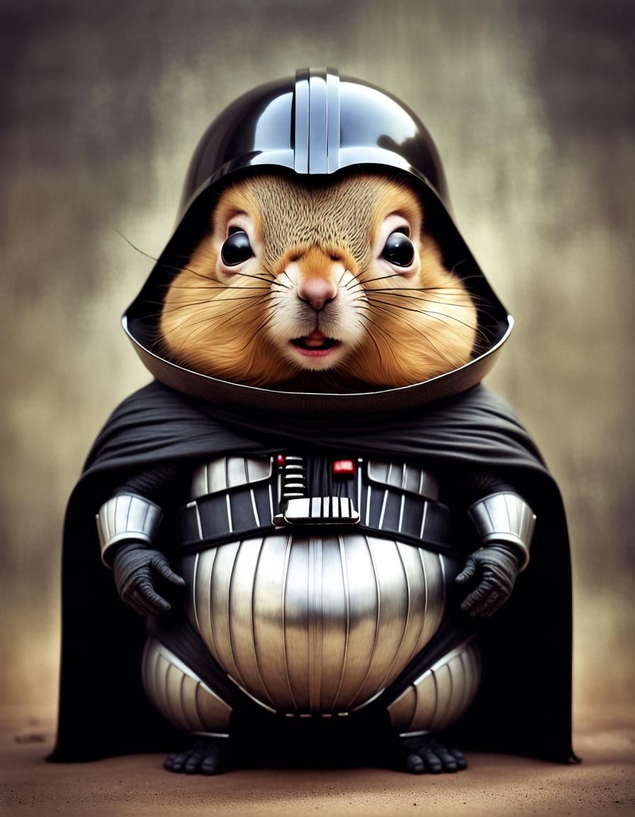 "Obese Squirrell in Darth Vader Armor": photograph by Stephen Gammell ...