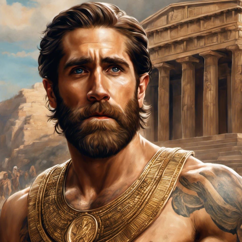 jake gyllenhaal as an ancient greek prince - AI Generated Artwork ...