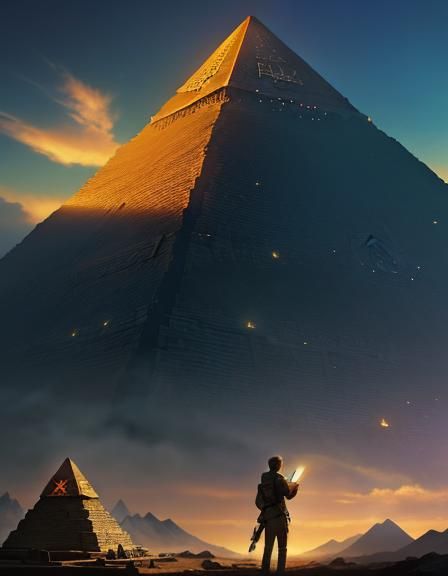 Pyramids to the Stars. III - AI Generated Artwork - NightCafe Creator