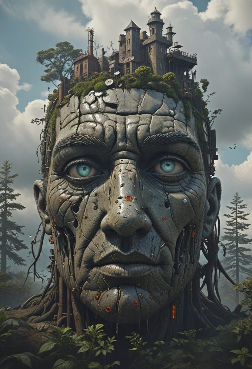 "Petrified Expression" - Surreal Fantasy Masterpiece in Epi...