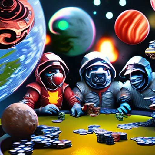 Space Poker 2 (planets from space) - AI Generated Artwork - NightCafe ...