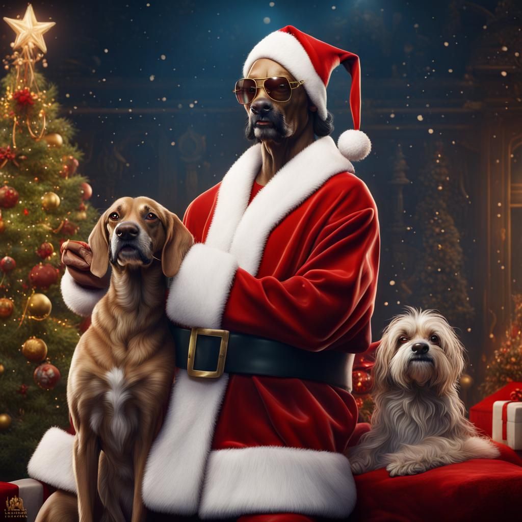 Snoop Dog as Santa Claus - AI Generated Artwork - NightCafe Creator