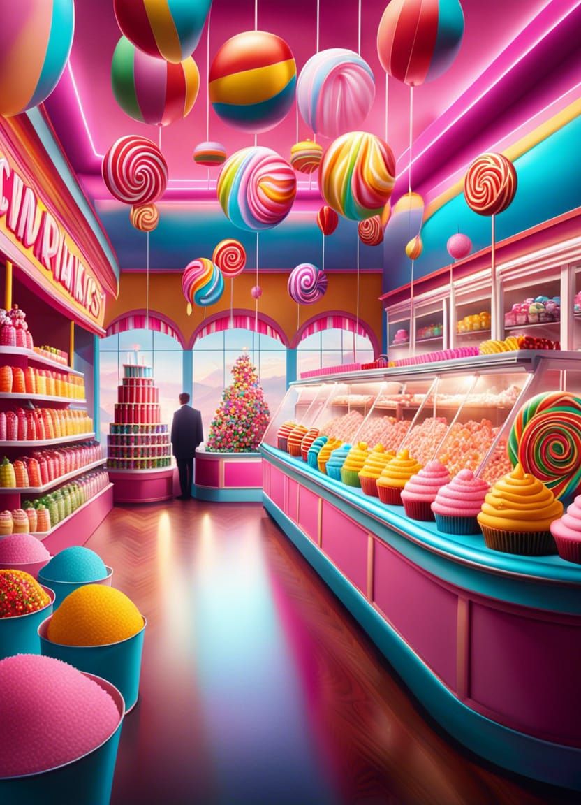 Colorful Candy Shop! : r/nightcafe