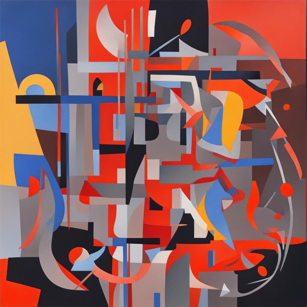 an abstract static composition - AI Generated Artwork - NightCafe Creator