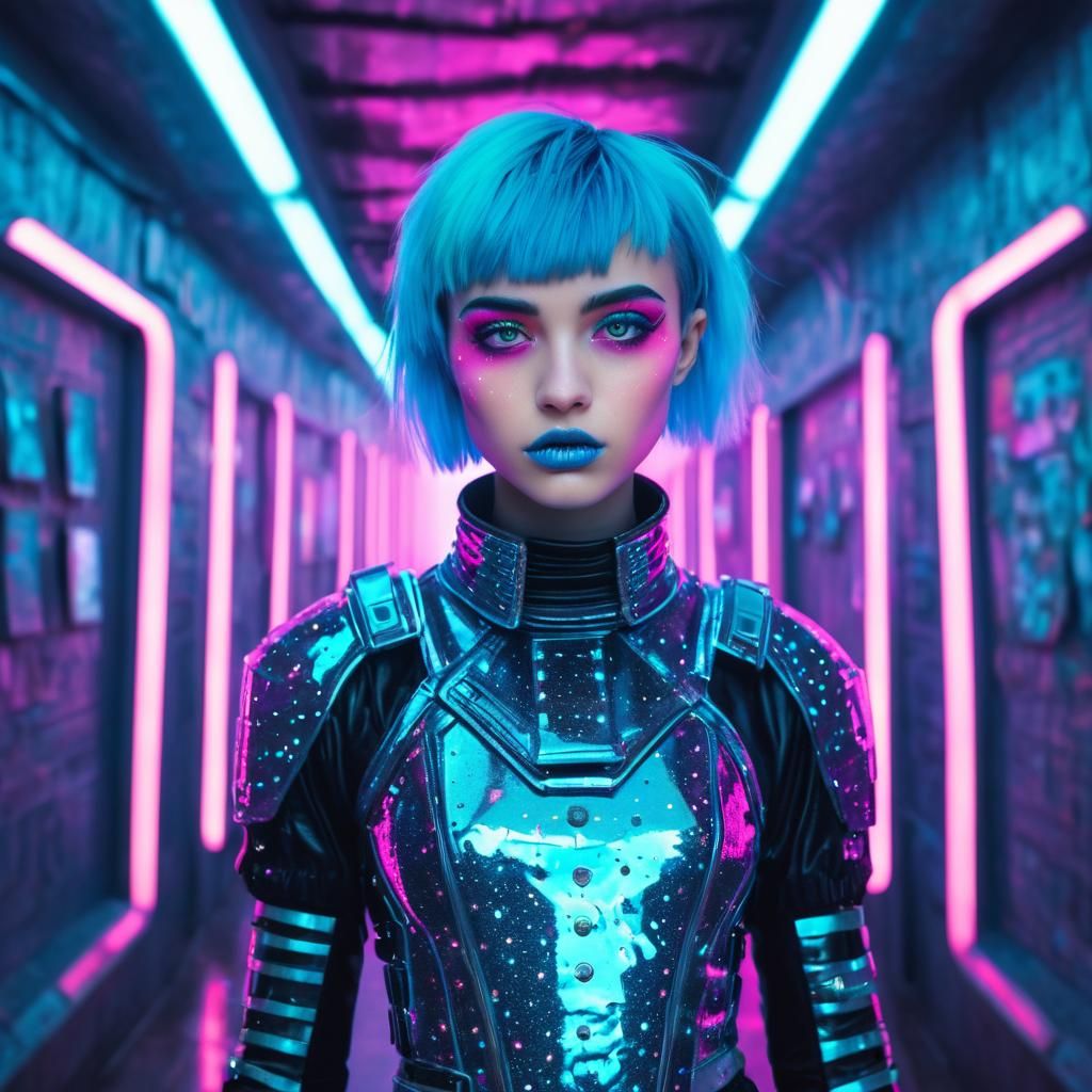 Pastel Punk Ally - AI Generated Artwork - NightCafe Creator