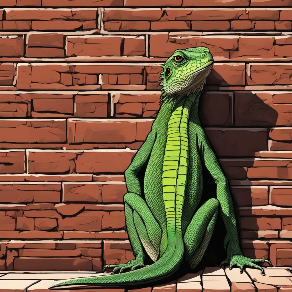 Sneaky Lizard (2) - AI Generated Artwork - NightCafe Creator