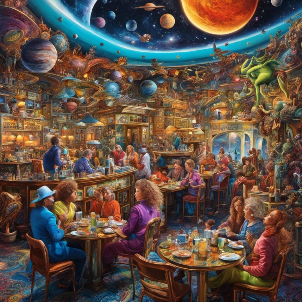 Cafe in Outer Space SDXL 1 Version - AI Generated Artwork - NightCafe ...